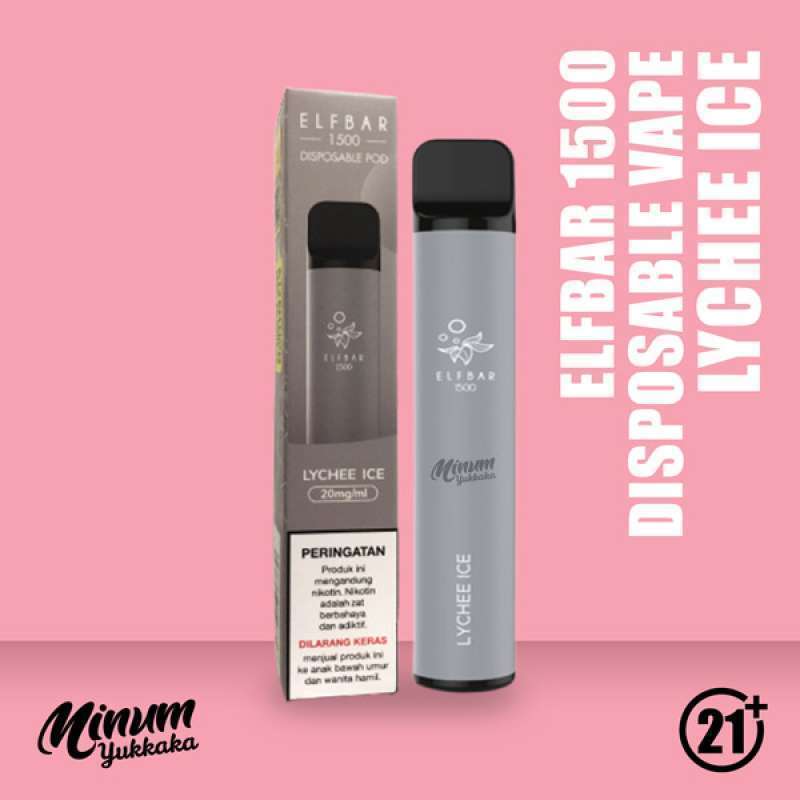 Jual Elfbar 1500 Disposable Vape Lychee Ice Di Seller Minum Yuk Kaka ...