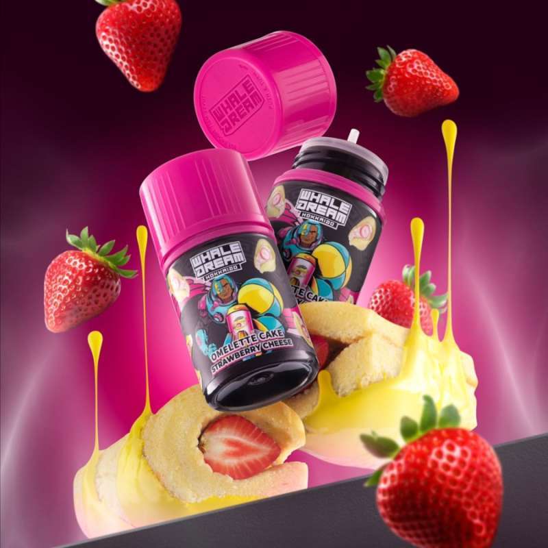 Jual Liquid Whale Dream Hokkaido Omelette Cake Strawberry Cheese 60ml ...