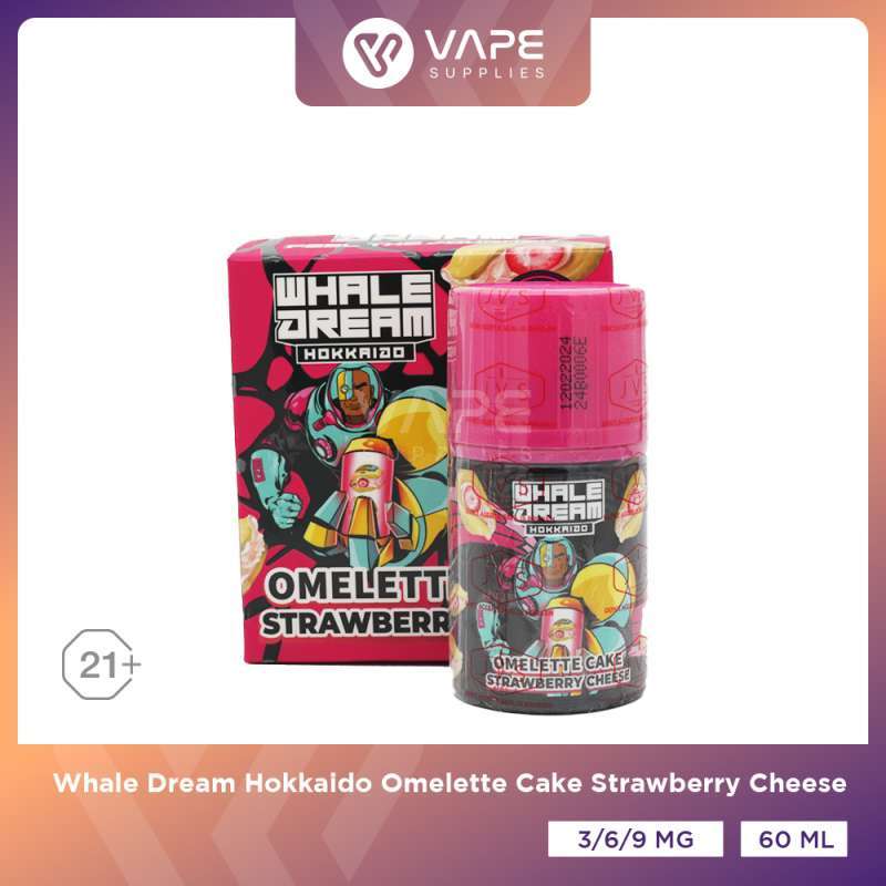 Jual Liquid Whale Dream Hokkaido Omelette Cake Strawberry Cheese 60ml ...