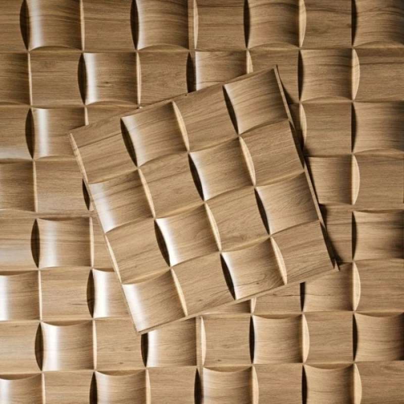 Jual wallpaper dinding 3D wall panel pvc motif kayu coklat dekorasi ...