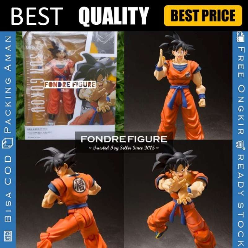 Promo SHF SH FIGUARTS SON GOKU GOKOU SONGOKU SAIYAN EARTH BLACK HAIR ...