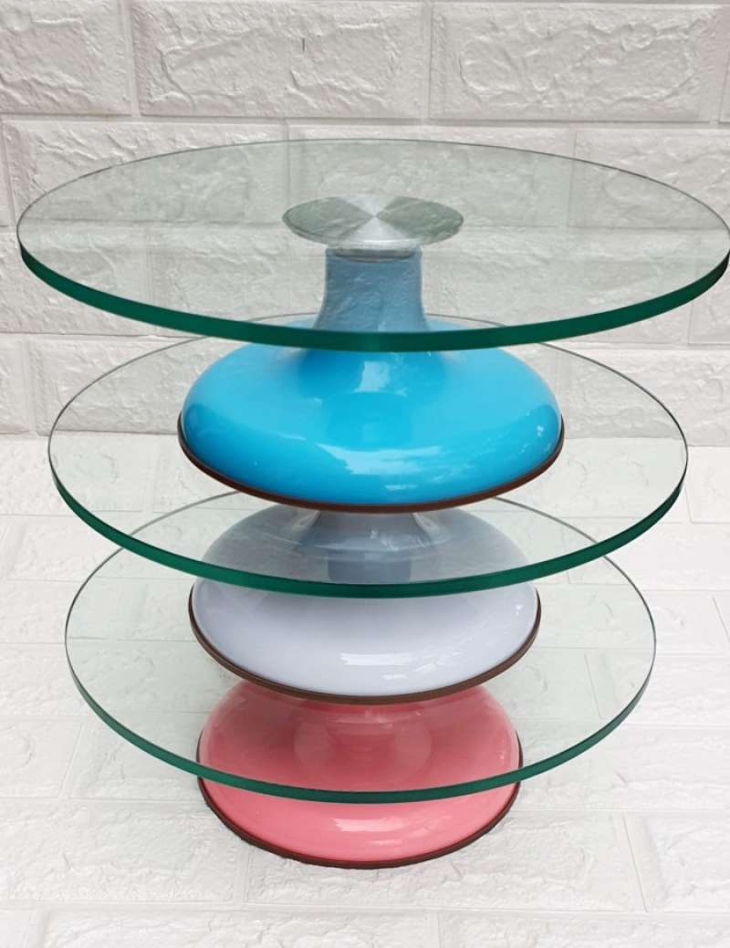 Promo 12 Revolving Cake Decoration Stand Turntable / Meja Putar Lazy ...