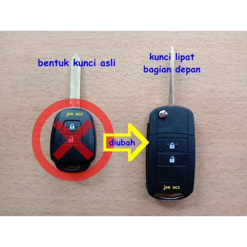 Promo Casing Kunci Lipat Flip Key Toyota All New Yaris Sienta 2tombol ...