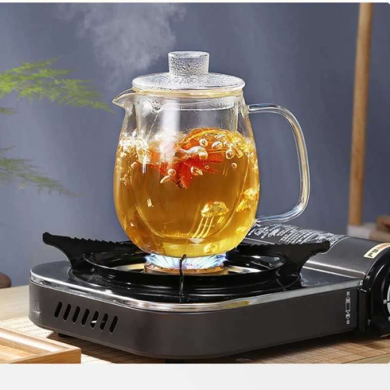 Promo New Teko Kaca Tahan Panas Pot Teh Teapot Japanese Style Tea ...