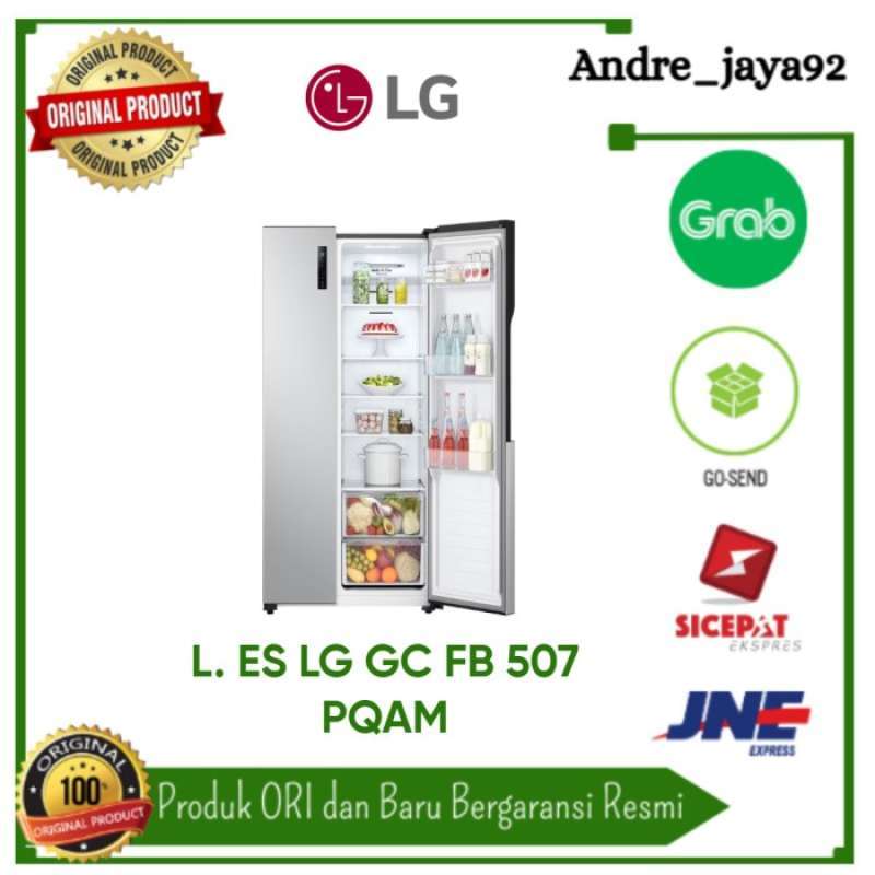 Jual Kulkas Side By Side Murah Lg Gcfb507pqam Lg Gc Fb507pqam 507 Liter Lg Di Seller Andre Jaya ...