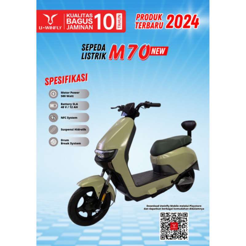 Jual Sepeda Listrik Uwinfly M70 New 2024 - Merah Di Seller U-winfly ...