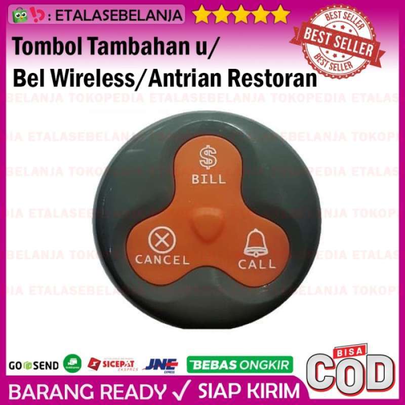 Promo Table Call Button - Wireless Table Button - Meeyi Y-a3- Grey Red ...