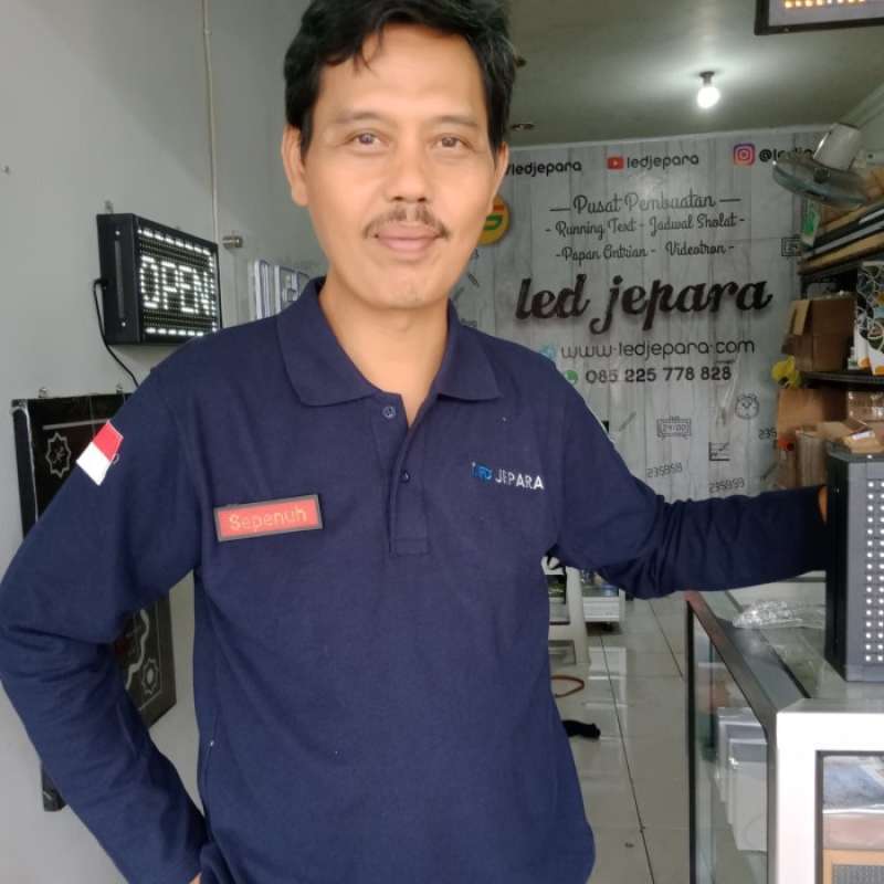 Jual Papan Nama Led Badge Running Text Mini - Biru Di Seller Noelle ...