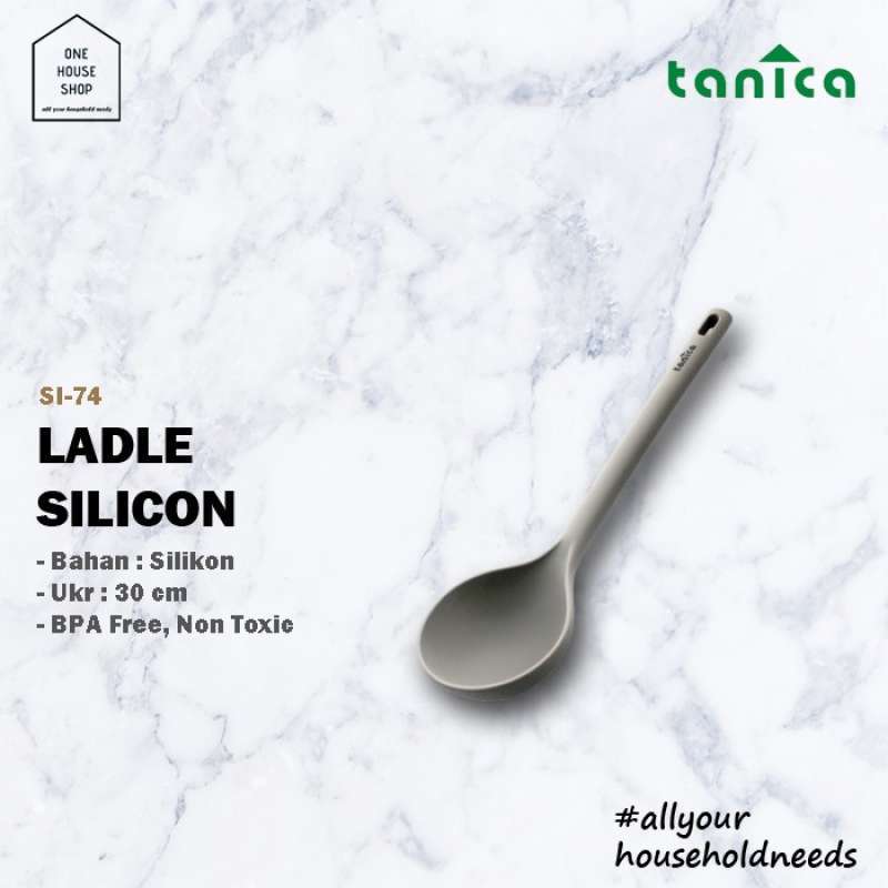 Jual Sendok Sayur Kuah Sup Sop Ladle Silicone Premium T Tanica Si-74 Di ...