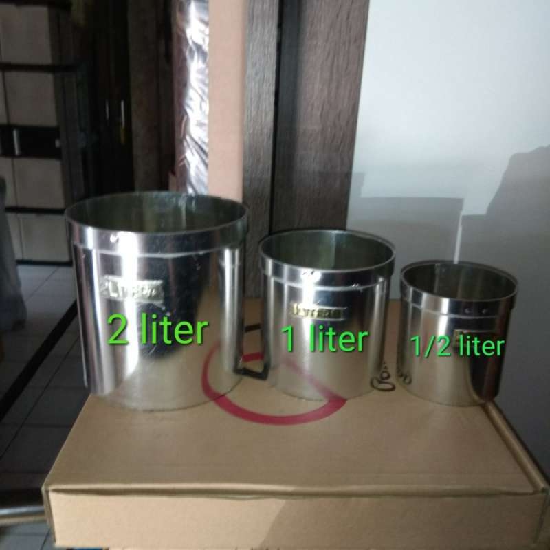 Jual Takaran Beras 2 Liter/ Literan Beras Bahan Alumunium Di Seller ...