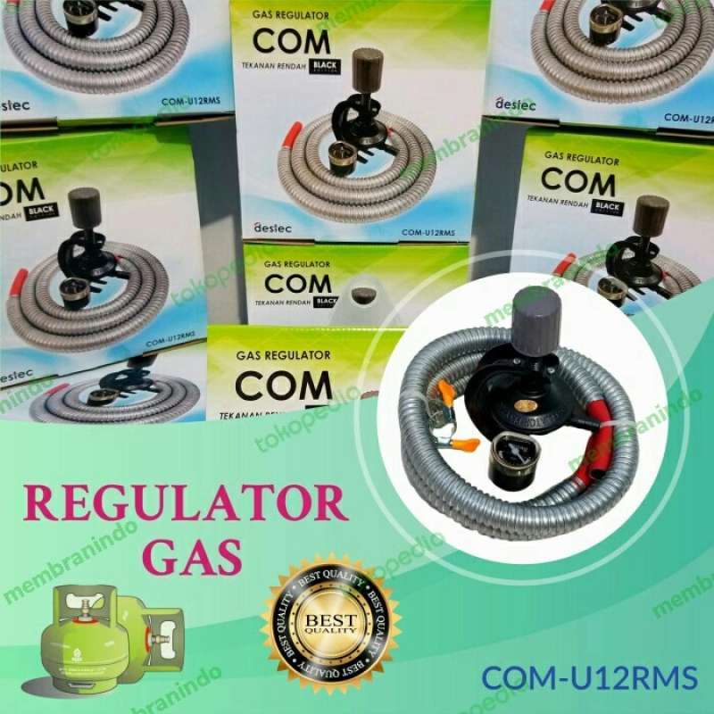 Promo Baru Paket Regulator Gas Meter + Selang Destec Com-u12rms Tekanan ...