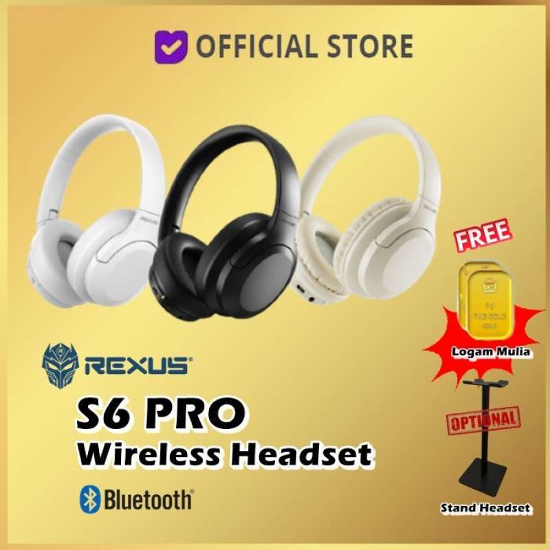 Promo Rexus S6 Pro Wireless Headset Bluetooth Dual Mode Connection S 6 ...
