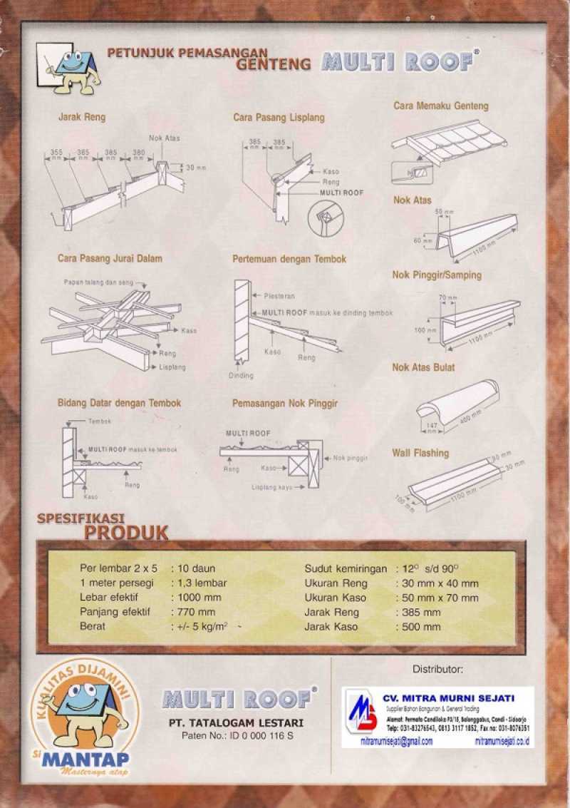 Jual Genteng Multiroof Pasir | Distributor Jawa Timur Di Seller Mitra ...