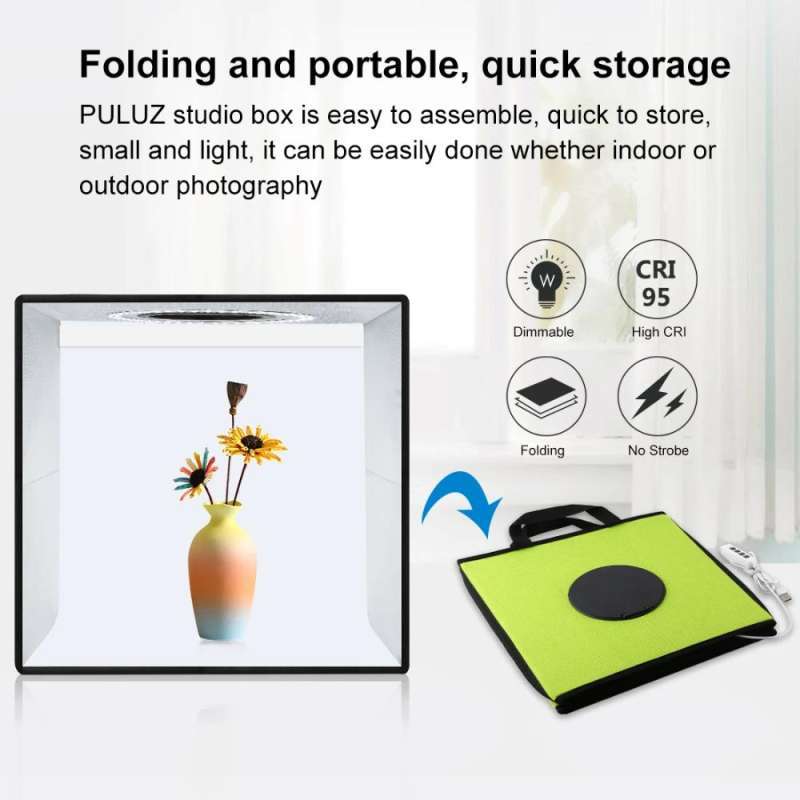 Jual Mini Photo Studio Box Folding Led 3 In 1 Color With 6 Backdrop ...