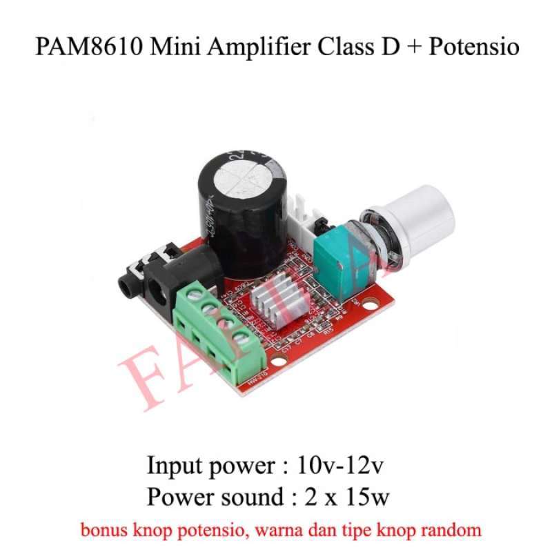 Promo Modul Pam8610 Digital Amplifier Class D Potensio Kit Pam 8610 ...
