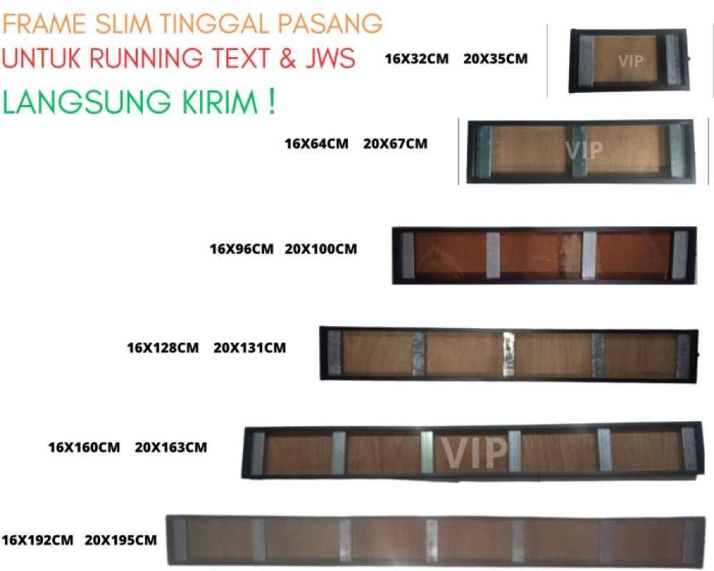 Jual Frame Running Text Fq5515 Pabrikan 1 / 2 / 3 / 4 /5 / 6 Panel - 6 ...