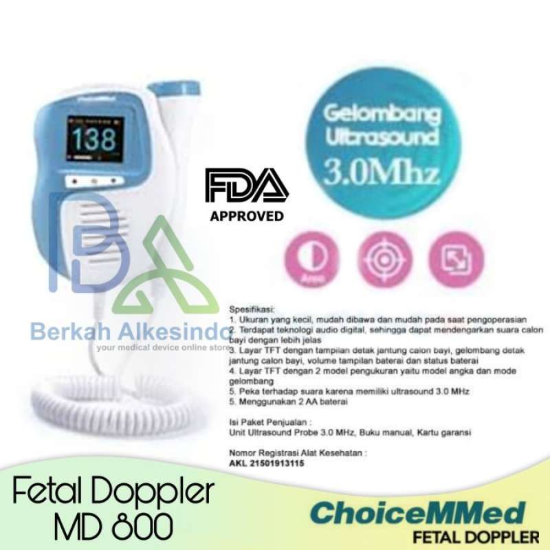 Promo Fetal Doppler Choicemmed Md800 - Alat Cek Detak Janin Dalam Kandungan Diskon 33% Di Seller ...