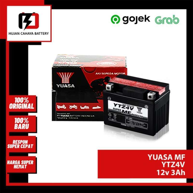 Promo Aki Motor Yamaha Jupiter New Z / Mx 135 / Byson / Yuasa Ytz4v Mf Diskon 33% Di Seller Bumi ...