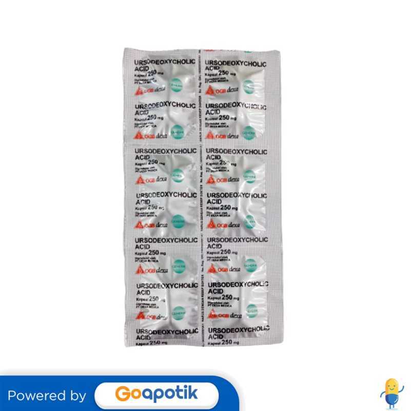 Jual Ursodeoxycholic Acid Ogb Dexa Medica 250 Mg Strip 6 Kapsul ...