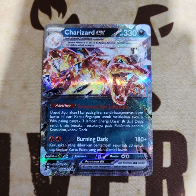 Jual Charizard Ex Rr Terastal Kartu Pokemon Tcg Indonesia Di Seller ...