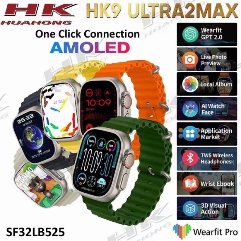 Promo Hk9 Ultra 2 Max Gen 6 Versi April 2024 Titanium Amoled Smart ...