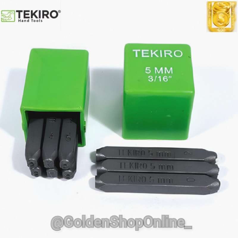 Jual Angka Ketok 5mm - Nomor Ketok 5mm - Number Punch 5mm Tekiro Di ...