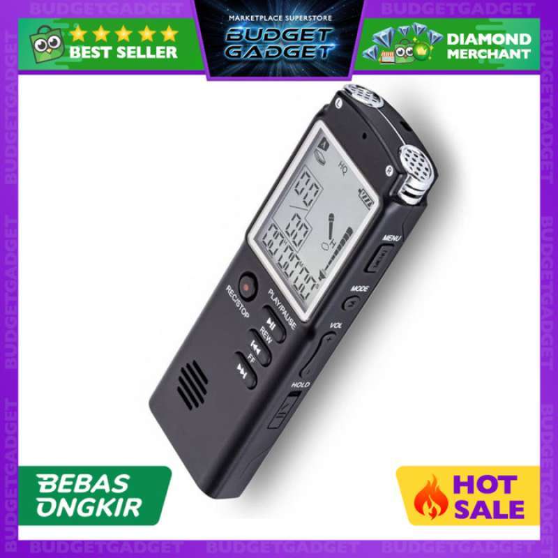 Promo Perekam Suara Digital Voice Recorder 16gb - T60 Diskon 23% Di ...