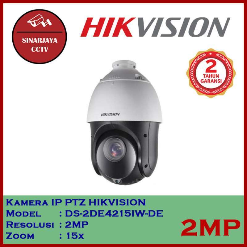 Promo Ip Camera Ptz Hikvision 15x Zoom Ir 100m Ds-2de4215iw-de Garansi Resmi Diskon 23% Di ...