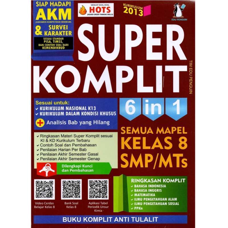 Promo Ori Buku Siap Hadapi Akm Super Komplit 6 In 1 Semua Mapel Kelas 8