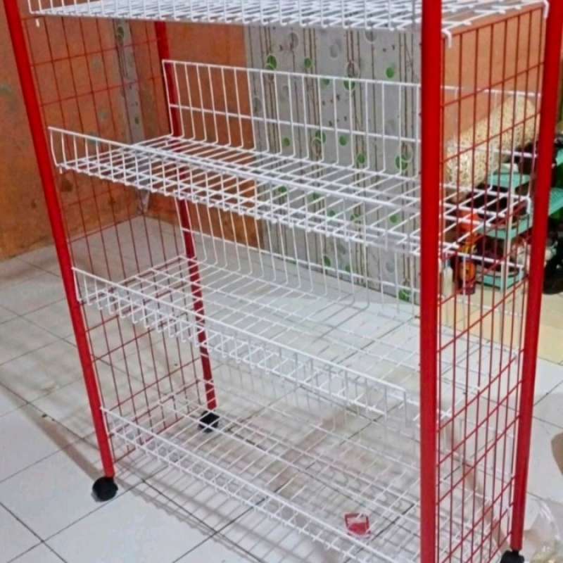 Promo Rak Serbaguna Jumbo Rak Besi Display Snack 4 Susun Master ...