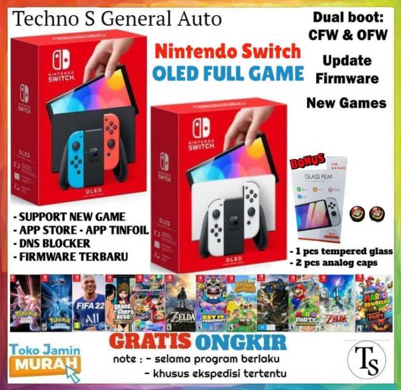 Jual Nintendo Switch Oled Console Switch Oled Neon Red Blue White Full Game - 512gb Di Seller ...