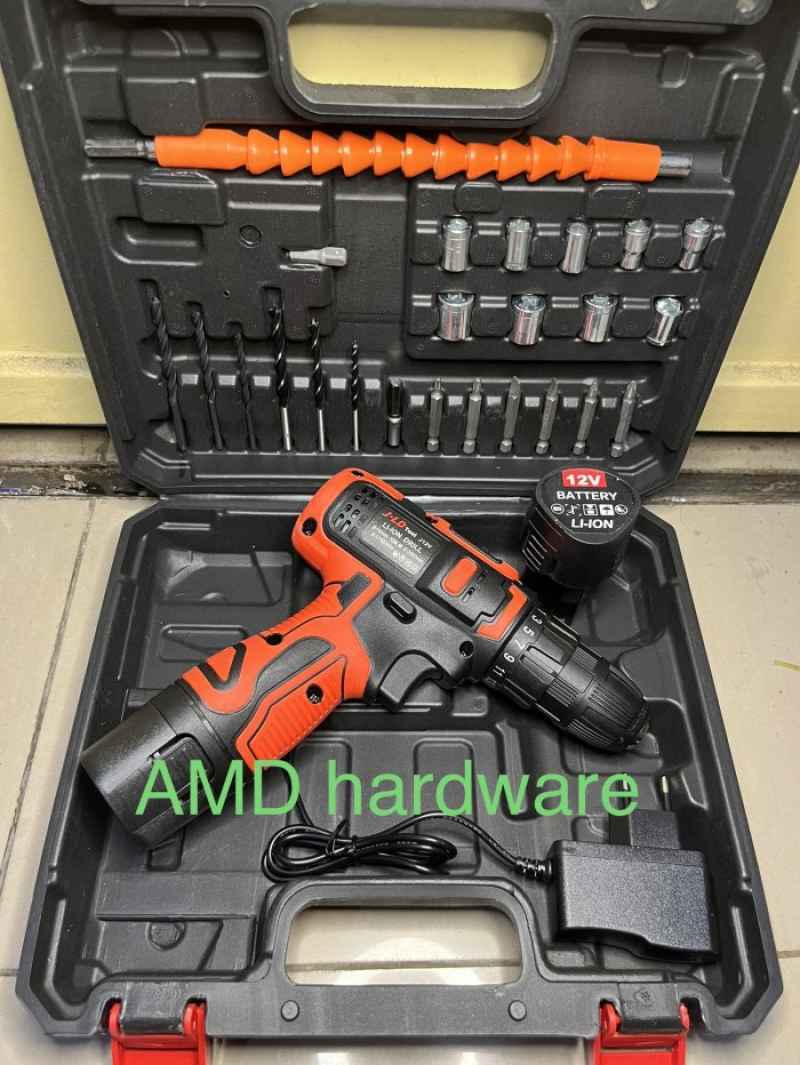 Promo Mesin Bor Baterai Cordless Drill Set +mata Bor Jld 12v (maktec ...