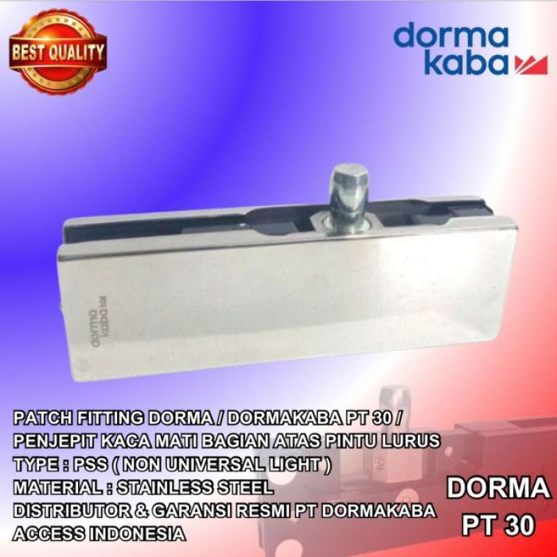 Promo Patch Fitting Dorma Pt 30/ Dormakaba Pt30 Penjepit Kaca Bagian Atas Diskon 23% Di Seller ...