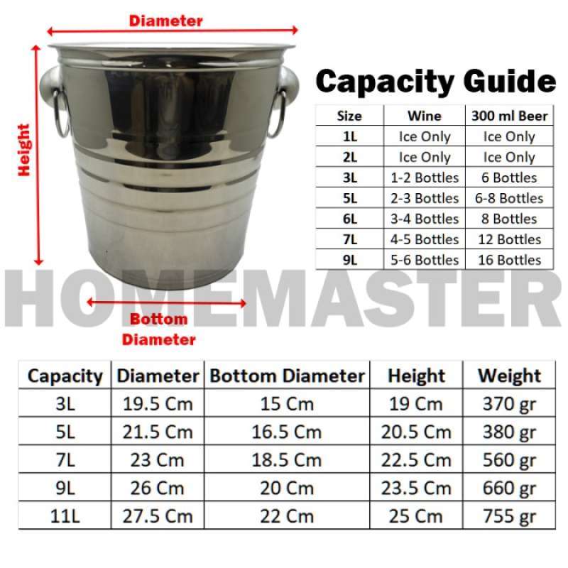 Jual Premium Ember/bucket Es/ice Champagne/bir/beer/wine Stainless Es3 ...