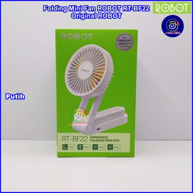 Promo Kipas Robot Rt-bf22 Foldable Mini Fan Kipas Genggam Portable ...
