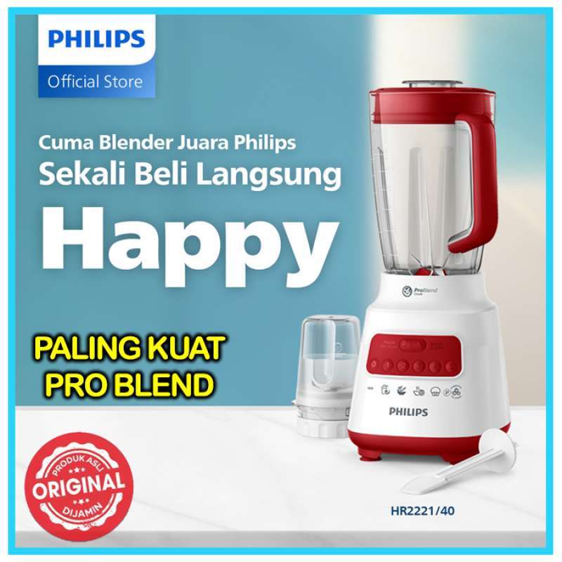 Promo Philips Blender Hr2221 Series 5000 Kuat Blender Es Batu Hr2221/40 ...