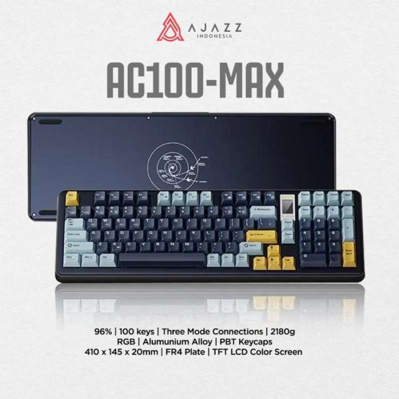 Promo Ajazz Ac100 Max 96% Keyboard Gaming Mechanical Three-mode Layout ...