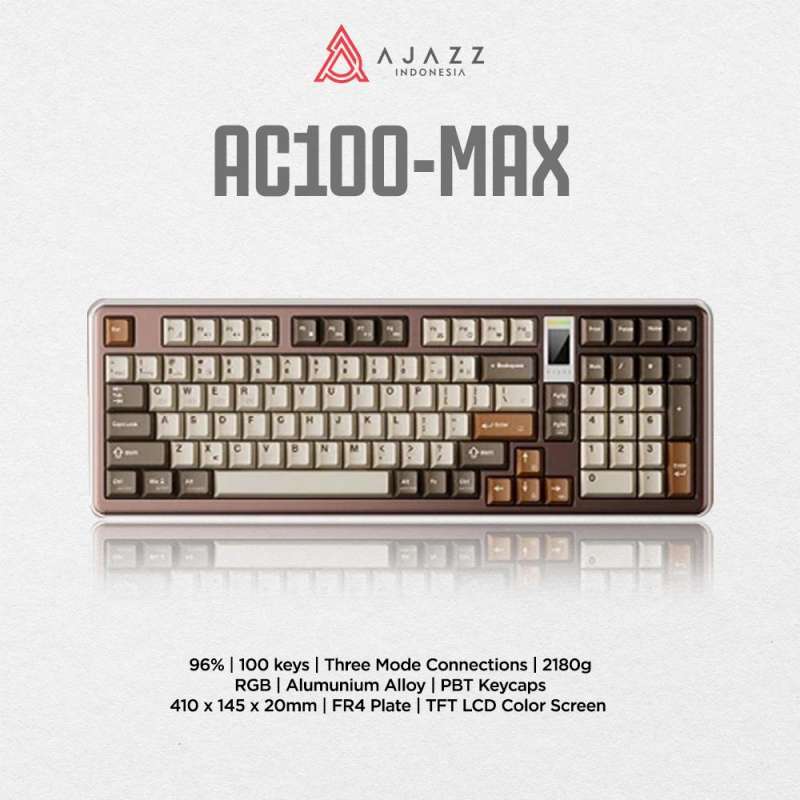 Promo Ajazz Ac100 Max 96% Keyboard Gaming Mechanical Three-mode Layout ...