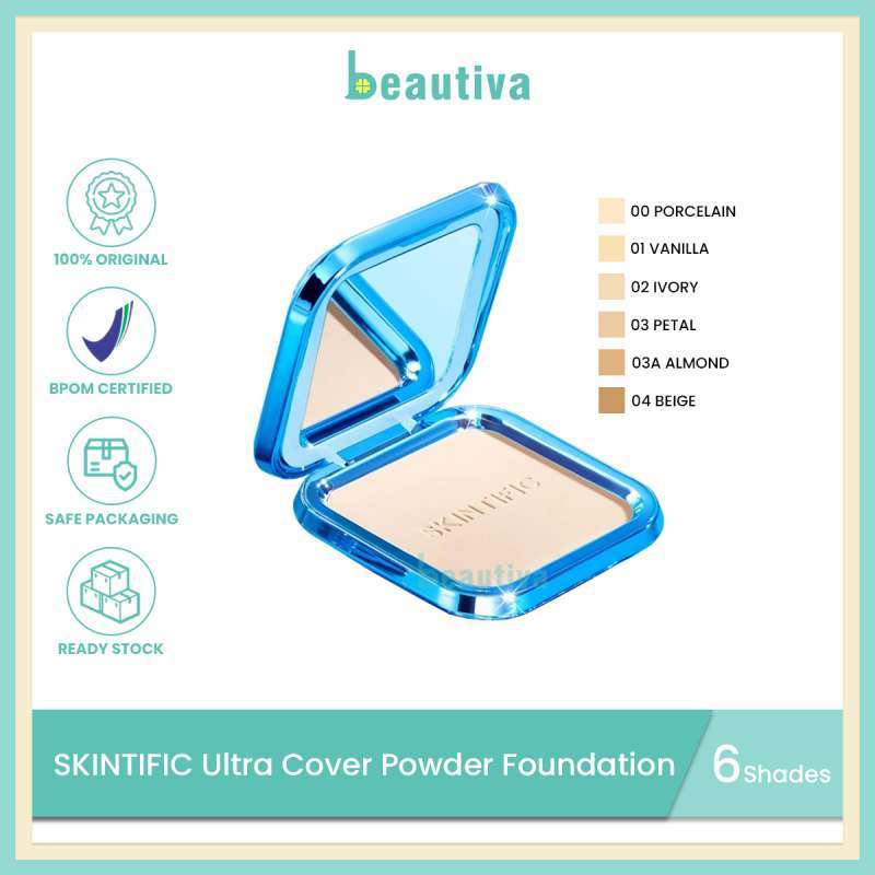 Jual Skintific Ultra Cover Powder Foundation - 00 Porcelain Di Seller ...