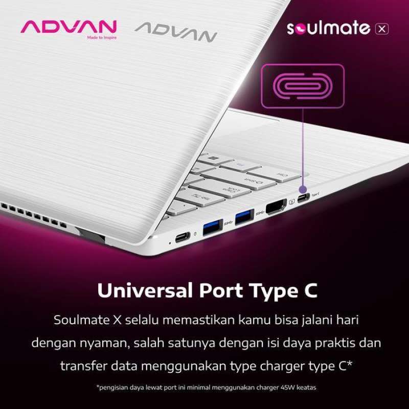 Jual Laptop Advan Soulmate X RAM 8/128gb + 4/128gb Notebook Amd Windows ...