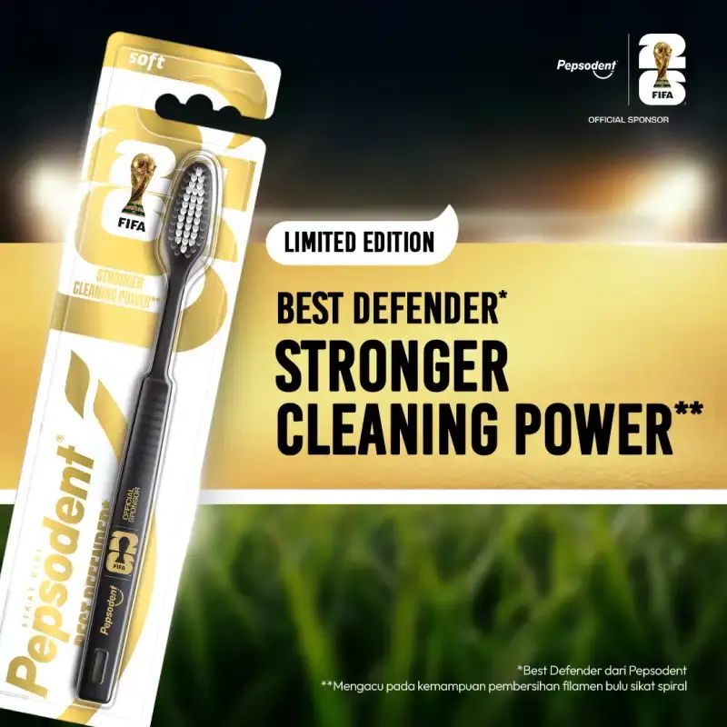 Promo Pepsodent Toothbrush Fifa Limited Edition Best Defender - Sikat ...