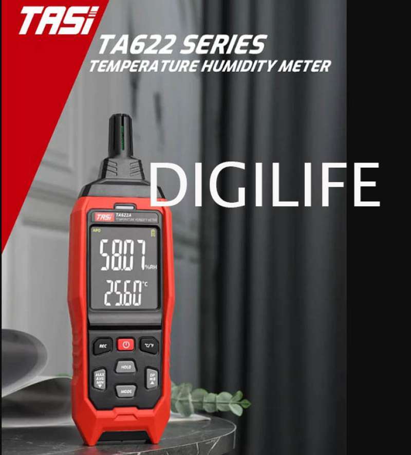 Jual Temperature Humidity Meter Data Logger Tasi Ta622b Wet Bulb Dew ...