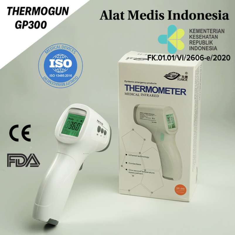 Jual Thermogun GP300/ Infrared Thermometer/ Non-Contact Thermogun di ...