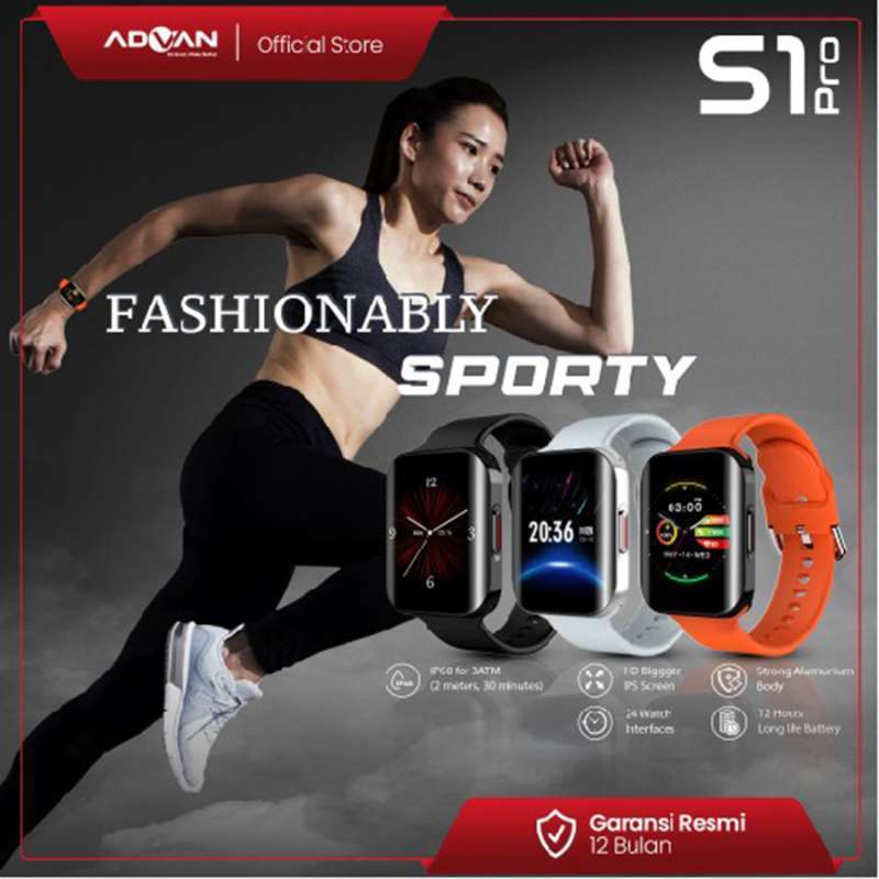 Jual Advan Start Go S1 Pro Smartwatch Digital Smart Watch Jam Tangan Di ...