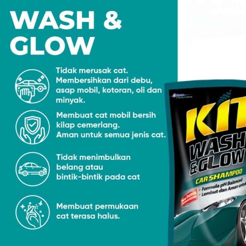 Promo Kit Wash And Glow Car Shampoo Mobil Refill - 720 Ml (kemasan ...