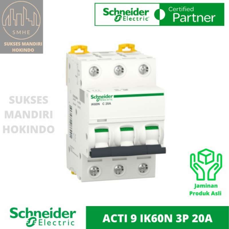 Jual MCB IK60N 3P 20 A 3 Phase 20 Ampere 3 pas 20 amper Original SNI ...