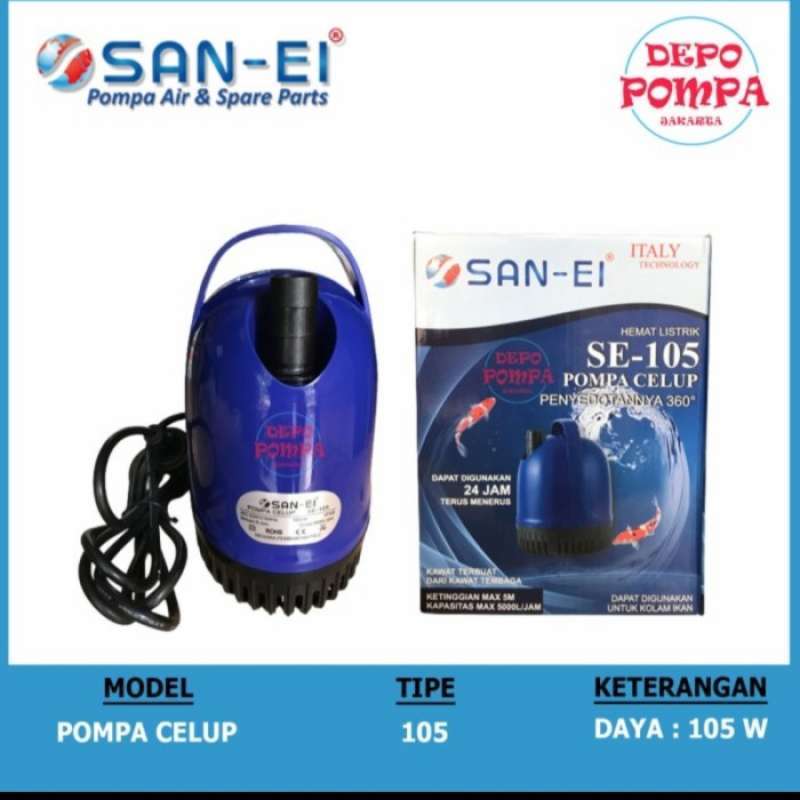 Promo POMPA CELUP SAI EI 105 POMPA SIRKULASI POMPA KOLAM IKAN Diskon 23% di Seller Indah Kitchen ...