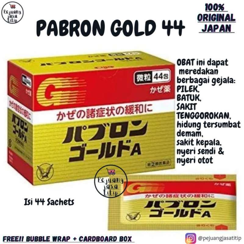 Promo Obat Batuk Taisho Pabron Gold 44 sachet Japan Diskon 23% di ...