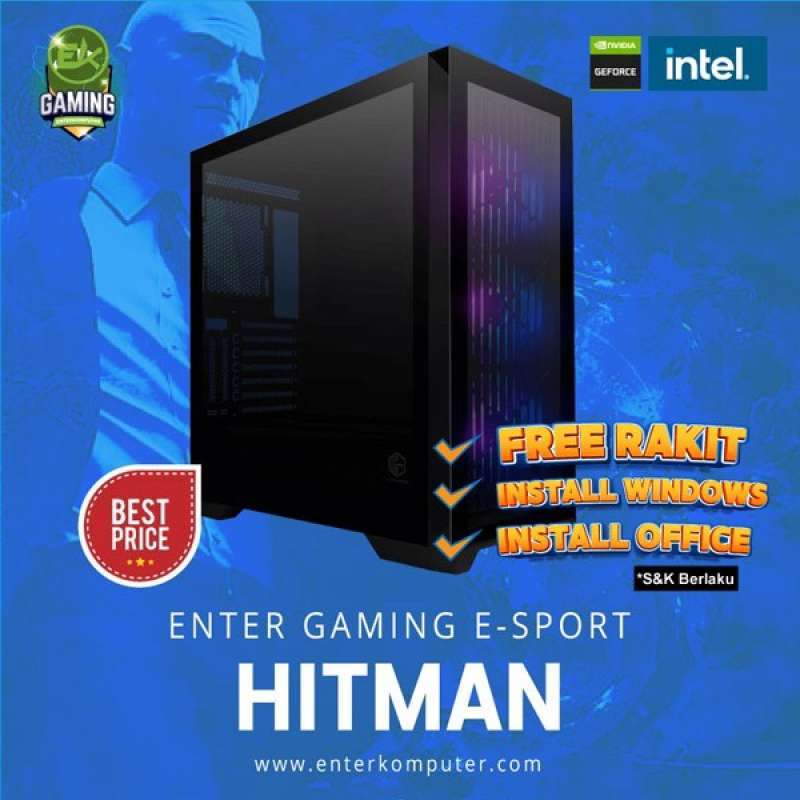 Promo PC Rakitan EnterKomputer Gaming E-Sports Hitman Diskon 23% di ...