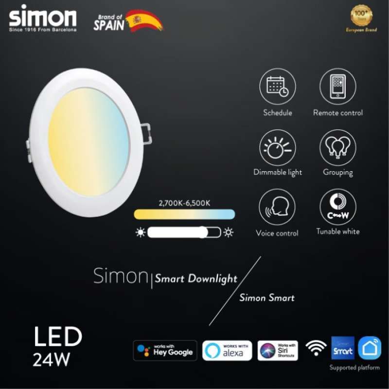 Jual Simon Smart Led Downlight Dim & Tunable Wifi di Seller Tumenggung ...